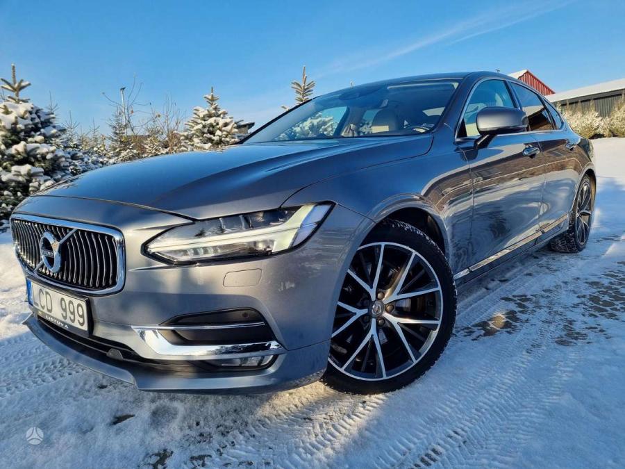 Pelēks Volvo S90 2018 Alīta, ar dzinēja tilpumu 1.97 L un nobraukumu 186 tūkst. km par 19900 €, foto 3 vietnē AUTOMOTO.COM.LV