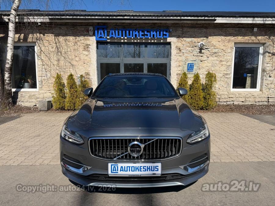 Grey Volvo S90 2018 in Tallinn, with an engine capacity of 2.00 L and mileage of 191 thousand km for 22990 €, photo 23 on AUTOMOTO.COM.LV
