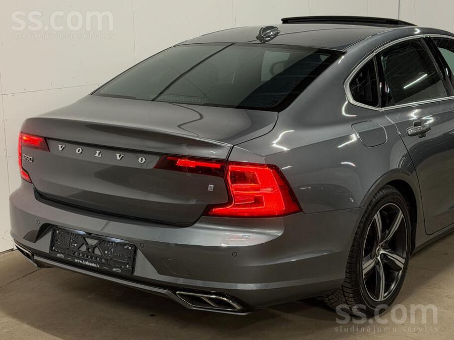 Grey Volvo S90 2018 in Jurmala, with an engine capacity of 2.00 L and mileage of 231 thousand km for 17995 €, photo 10 on AUTOMOTO.COM.LV