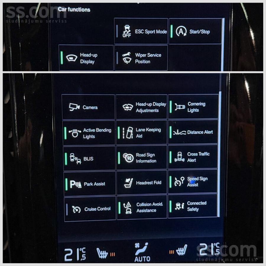 Grey Volvo S90 2018 in Jurmala, with an engine capacity of 2.00 L and mileage of 231 thousand km for 17995 €, photo 26 on AUTOMOTO.COM.LV