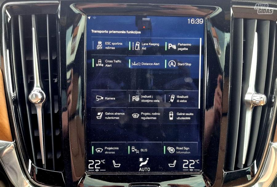 Pelēks Volvo S90 2018 Kretinga, ar dzinēja tilpumu 2.00 L un nobraukumu 254 tūkst. km par 22999 €, foto 22 vietnē AUTOMOTO.COM.LV