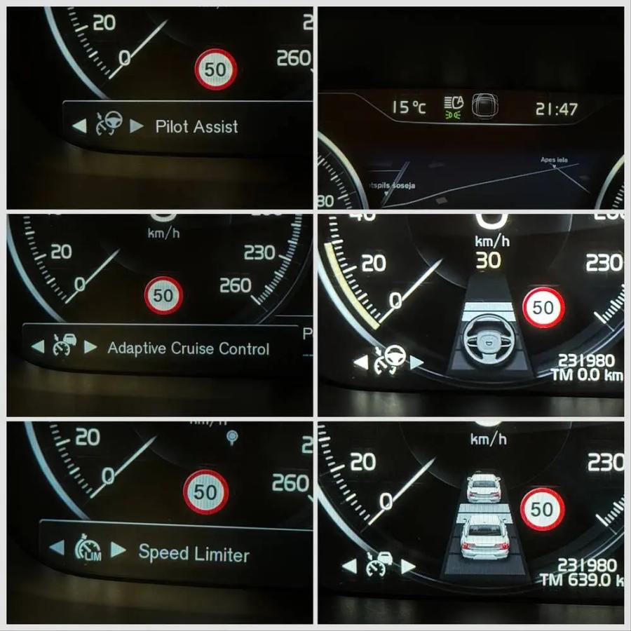 Grey Volvo S90 2018 in Jurmala, with an engine capacity of 2.00 L and mileage of 231 thousand km for 17995 €, photo 48 on AUTOMOTO.COM.LV