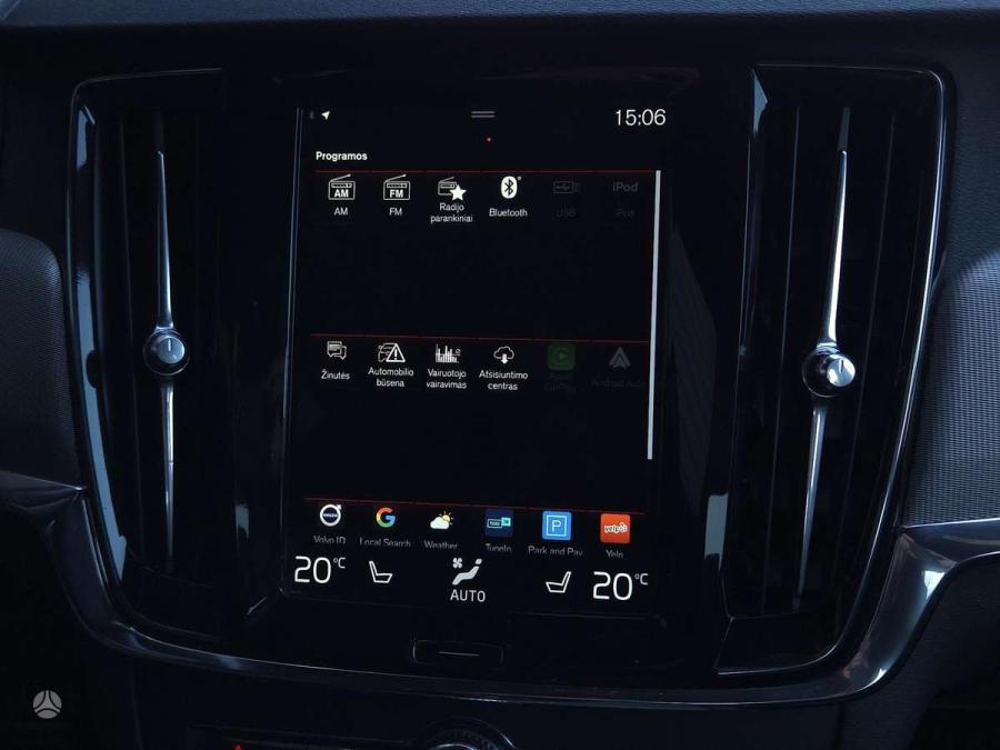 Grey Volvo S90 2018 in Kaunas, with an engine capacity of 2.00 L and mileage of 269 thousand km for 15750 €, photo 22 on AUTOMOTO.COM.LV