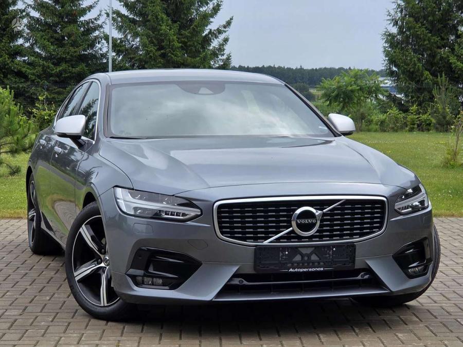Grey Volvo S90 2018 in Kaunas, with an engine capacity of 2.00 L and mileage of 269 thousand km for 15450 €, photo 5 on AUTOMOTO.COM.LV