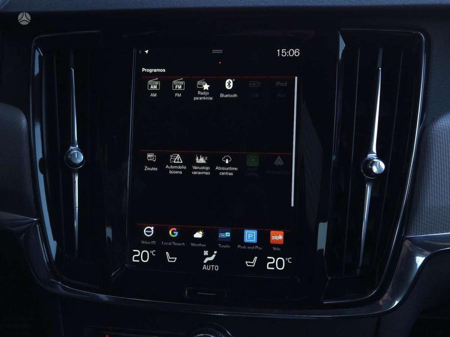 Grey Volvo S90 2018 in Kaunas, with an engine capacity of 2.00 L and mileage of 269 thousand km for 15450 €, photo 26 on AUTOMOTO.COM.LV