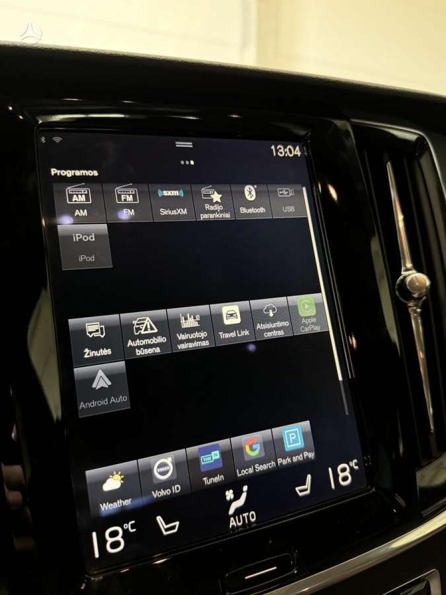 Pelēks Volvo S90 2018 Klaipėda, ar dzinēja tilpumu 1.97 L un nobraukumu 130 tūkst. km par 17000 €, foto 46 vietnē AUTOMOTO.COM.LV