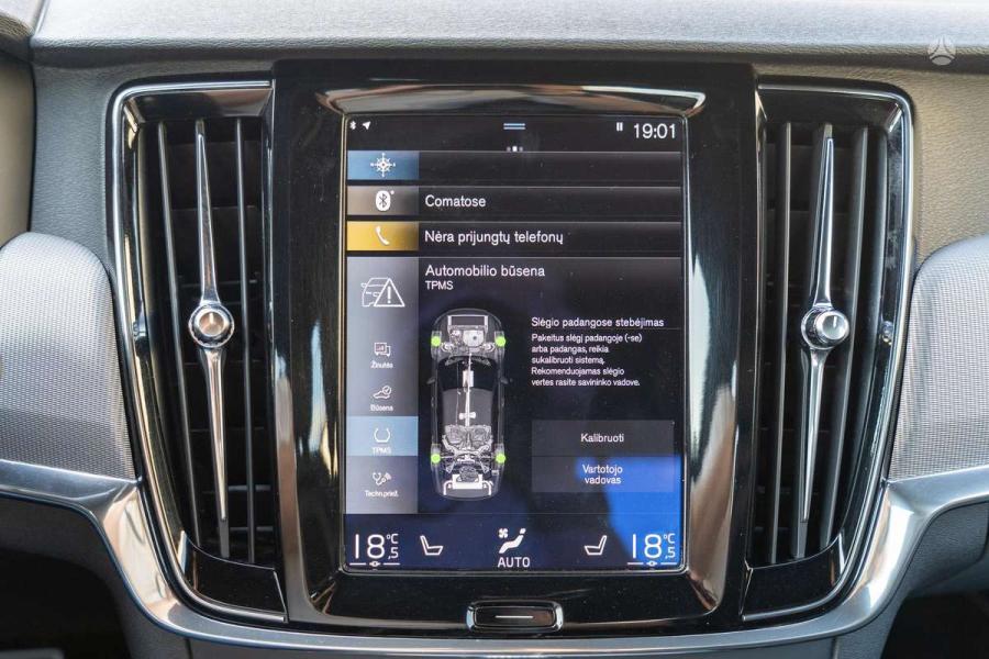 Pelēks Volvo S90 2018 Viļņa, ar dzinēja tilpumu 1.97 L un nobraukumu 301 tūkst. km par 13300 €, foto 45 vietnē AUTOMOTO.COM.LV