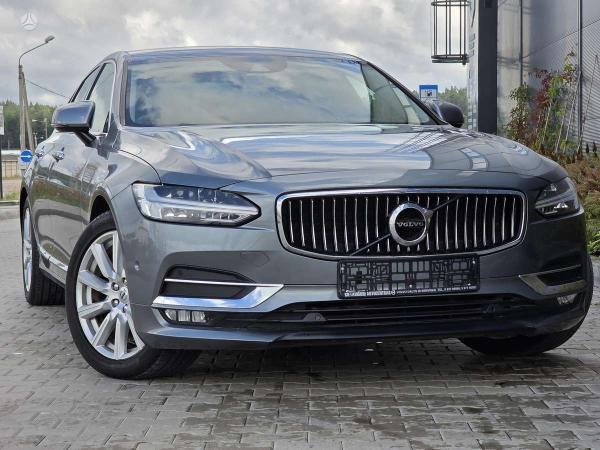 Grey Volvo S90 2018 in Vilnius, with an engine capacity of 1.97 L and mileage of 164 thousand km for 19980 €, photo 3 on AUTOMOTO.COM.LV