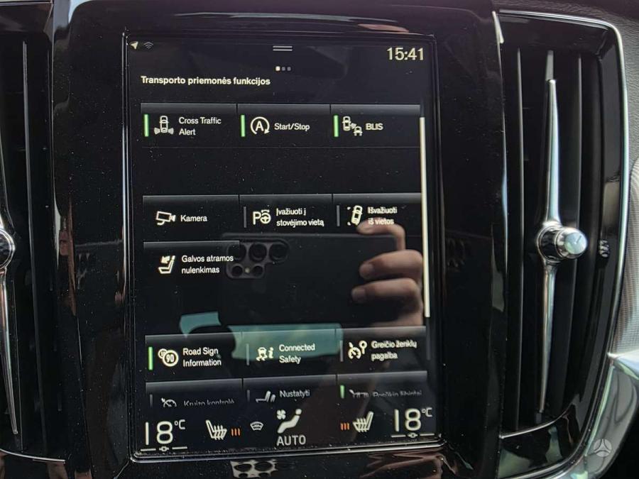 Pelēks Volvo S90 2018 Viļņa, ar dzinēja tilpumu 1.97 L un nobraukumu 164 tūkst. km par 19980 €, foto 20 vietnē AUTOMOTO.COM.LV