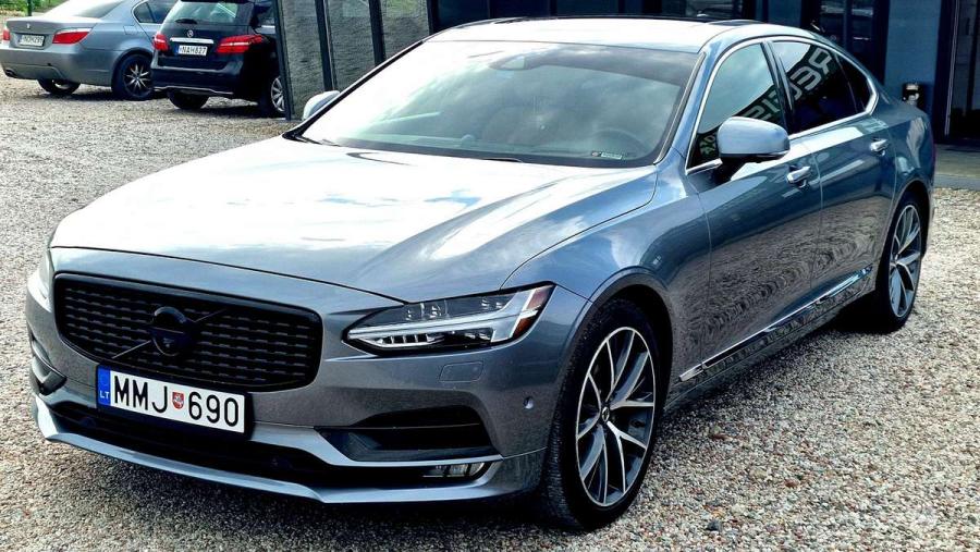 Pelēks Volvo S90 2018 Kretinga, ar dzinēja tilpumu 2.00 L un nobraukumu 254 tūkst. km par 18300 €, foto 4 vietnē AUTOMOTO.COM.LV