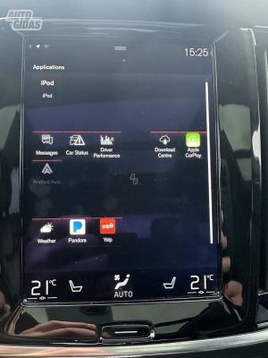 Pelēks Volvo S90 2018 Kauņa, ar dzinēja tilpumu 2.00 L un nobraukumu 131 tūkst. km par 17500 €, foto 14 vietnē AUTOMOTO.COM.LV