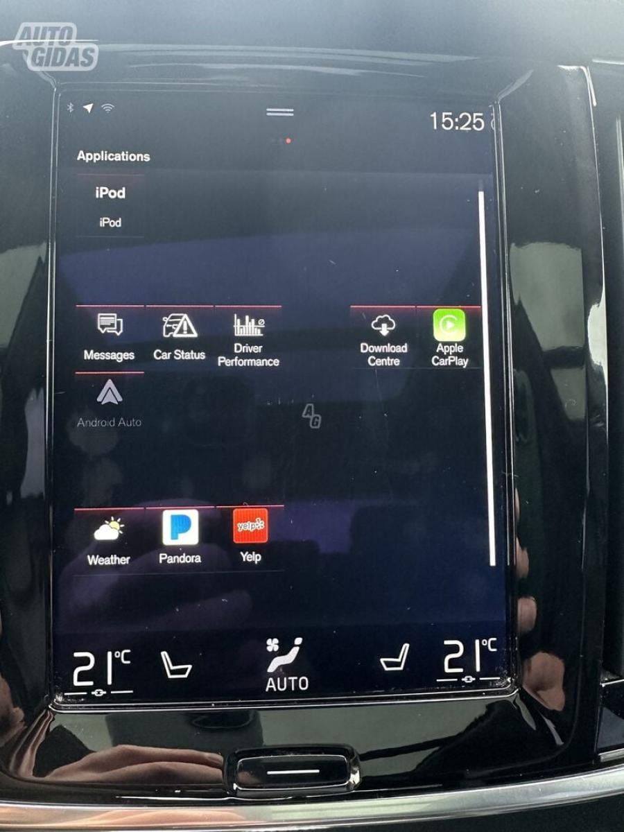 Pelēks Volvo S90 2018 Kauņa, ar dzinēja tilpumu 2.00 L un nobraukumu 131 tūkst. km par 17500 €, foto 14 vietnē AUTOMOTO.COM.LV