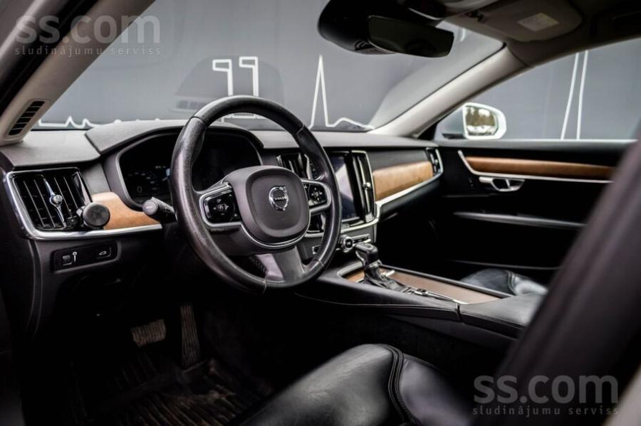 Pelēks Volvo S90 2018 Rīga, ar dzinēja tilpumu 2.00 L un nobraukumu 332 tūkst. km par 11490 €, foto 10 vietnē AUTOMOTO.COM.LV