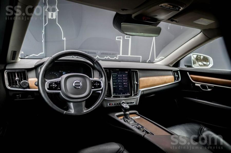 Pelēks Volvo S90 2018 Rīga, ar dzinēja tilpumu 2.00 L un nobraukumu 332 tūkst. km par 11490 €, foto 11 vietnē AUTOMOTO.COM.LV