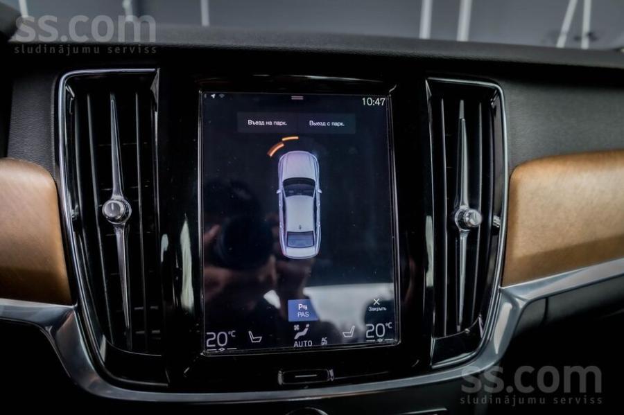 Pelēks Volvo S90 2018 Rīga, ar dzinēja tilpumu 2.00 L un nobraukumu 332 tūkst. km par 11490 €, foto 23 vietnē AUTOMOTO.COM.LV