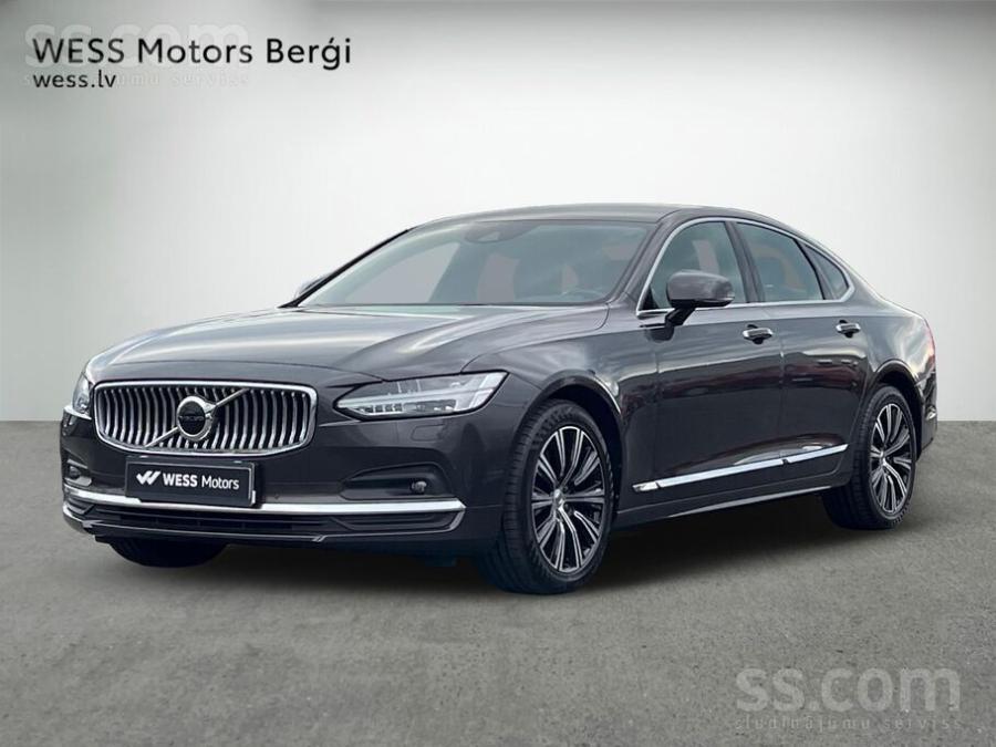 Grey Volvo S90 2021 in Riga, with an engine capacity of 2.00 L and mileage of 79 thousand km for 27990 €, photo 1 on AUTOMOTO.COM.LV