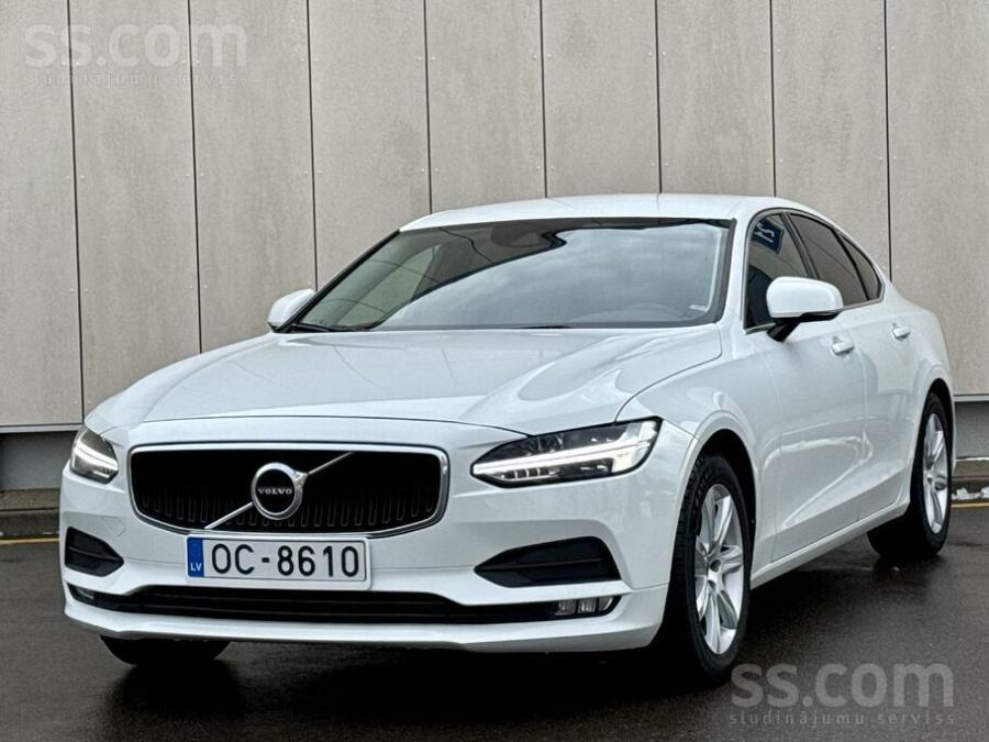 White Volvo S90 2017 in Riga, with an engine capacity of 2.00 L and mileage of 235 thousand km for 16950 €, photo 1 on AUTOMOTO.COM.LV