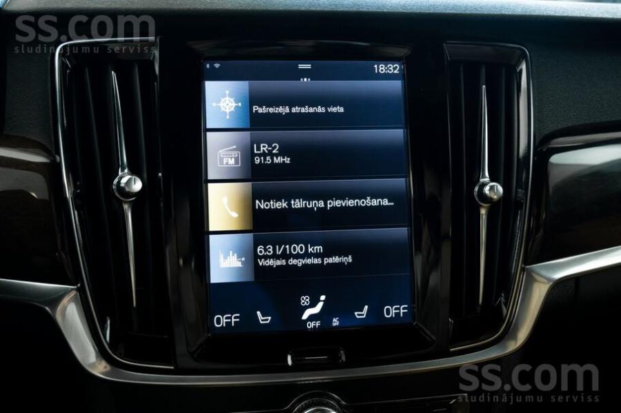 Dzeltens Volvo S90 2016 Rīga, ar dzinēja tilpumu 2.00 L un nobraukumu 290 tūkst. km par 10900 €, foto 15 vietnē AUTOMOTO.COM.LV