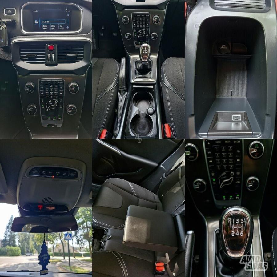 Black Volvo V40 2014 in Alytus, with an engine capacity of 1.60 L and mileage of 259 thousand km for 6270 €, photo 30 on AUTOMOTO.COM.LV