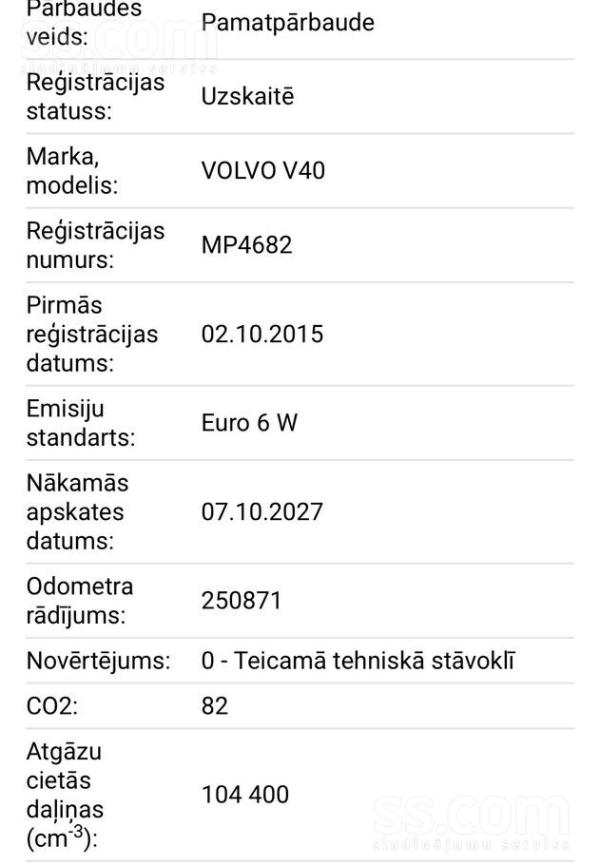 Melns Volvo V40 2015 Jelgava, ar dzinēja tilpumu 2.00 L un nobraukumu 251 tūkst. km par 6000 €, foto 10 vietnē AUTOMOTO.COM.LV