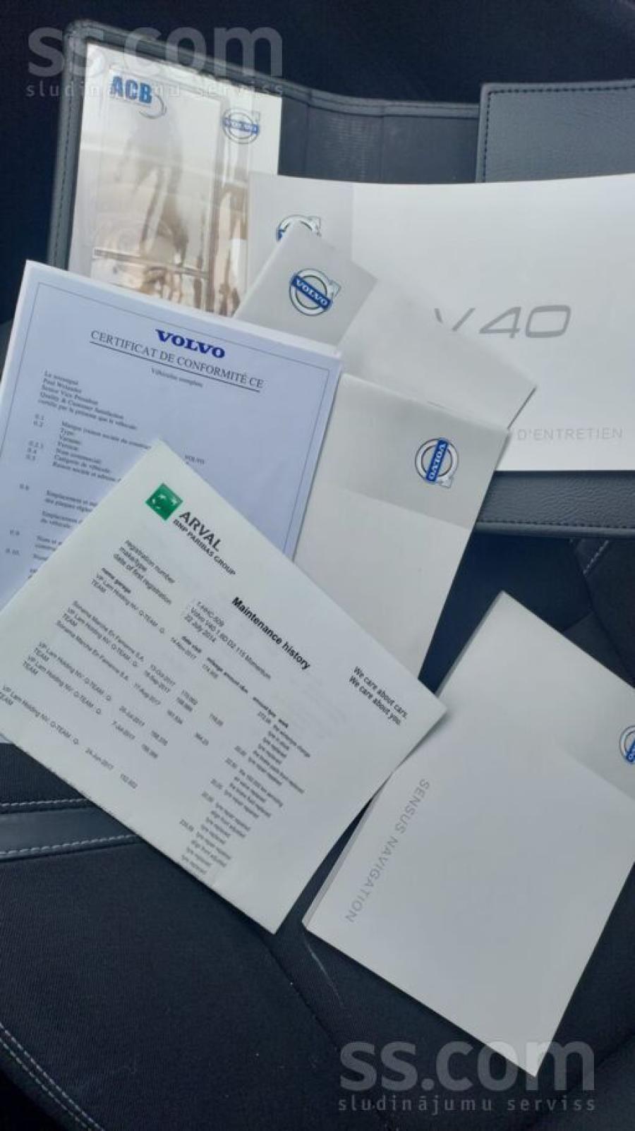 Melns Volvo V40 2015 Rīga, ar dzinēja tilpumu 1.60 L un nobraukumu 234 tūkst. km par 6500 €, foto 17 vietnē AUTOMOTO.COM.LV