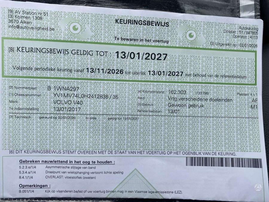 Черный Вольво В40 2017 в Каунас, объемом двигателя 1.97 л и пробегом 176 тыс. км за 9600 €, фото 22 на AUTOMOTO.COM.LV