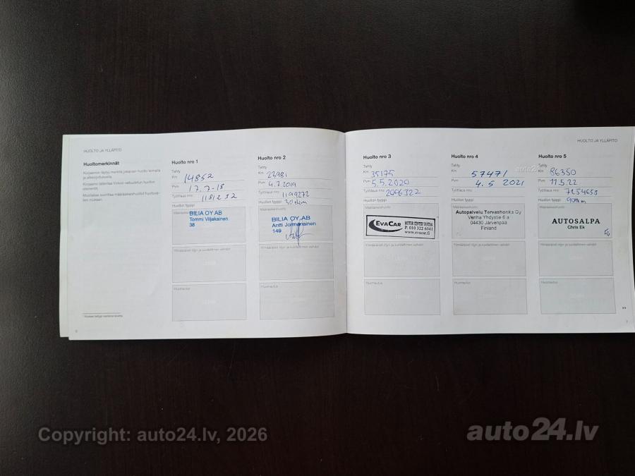 Black Volvo V40 2017 in Tartu, with an engine capacity of 2.00 L and mileage of 191 thousand km for 9990 €, photo 14 on AUTOMOTO.COM.LV