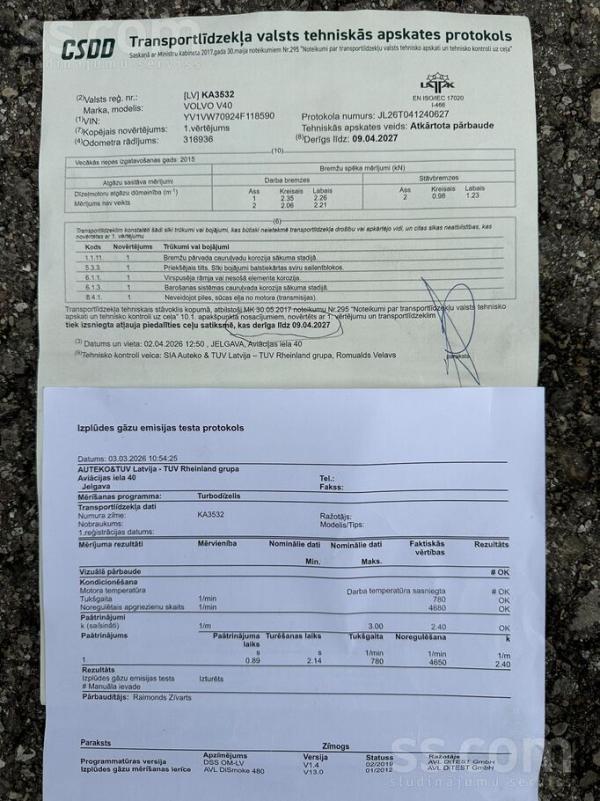 Melns Volvo V40 2004 Jelgava, ar dzinēja tilpumu 1.90 L un nobraukumu 317 tūkst. km par 950 €, foto 7 vietnē AUTOMOTO.COM.LV