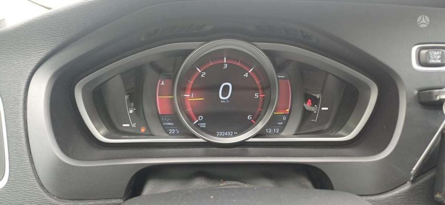 Blue Volvo V40 2012 in Kaunas, with an engine capacity of 1.56 L and mileage of 232 thousand km for 4750 €, photo 10 on AUTOMOTO.COM.LV