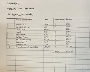 Коричневый Вольво В40 2003 в Краслава, объемом двигателя 1.90 л и пробегом 286 тыс. км за 1680 €, фото 8 на AUTOMOTO.COM.LV