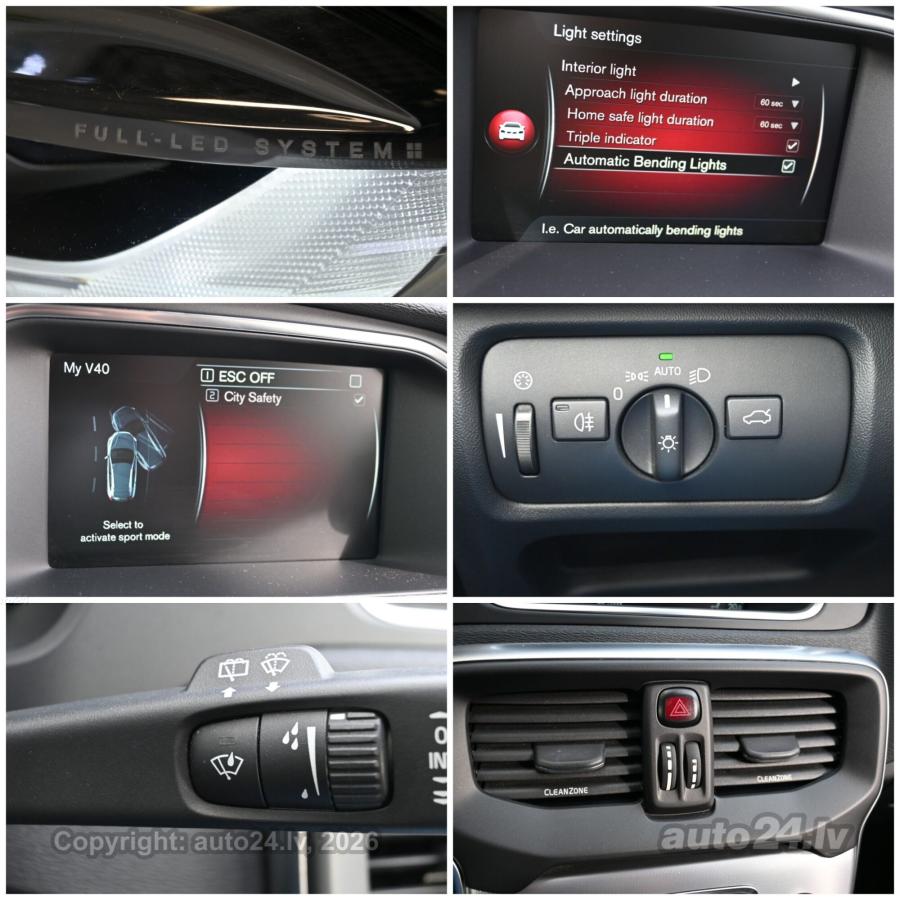 Pelēks Volvo V40 2016 Tallina, ar dzinēja tilpumu 2.00 L un nobraukumu 123 tūkst. km par 15900 €, foto 14 vietnē AUTOMOTO.COM.LV