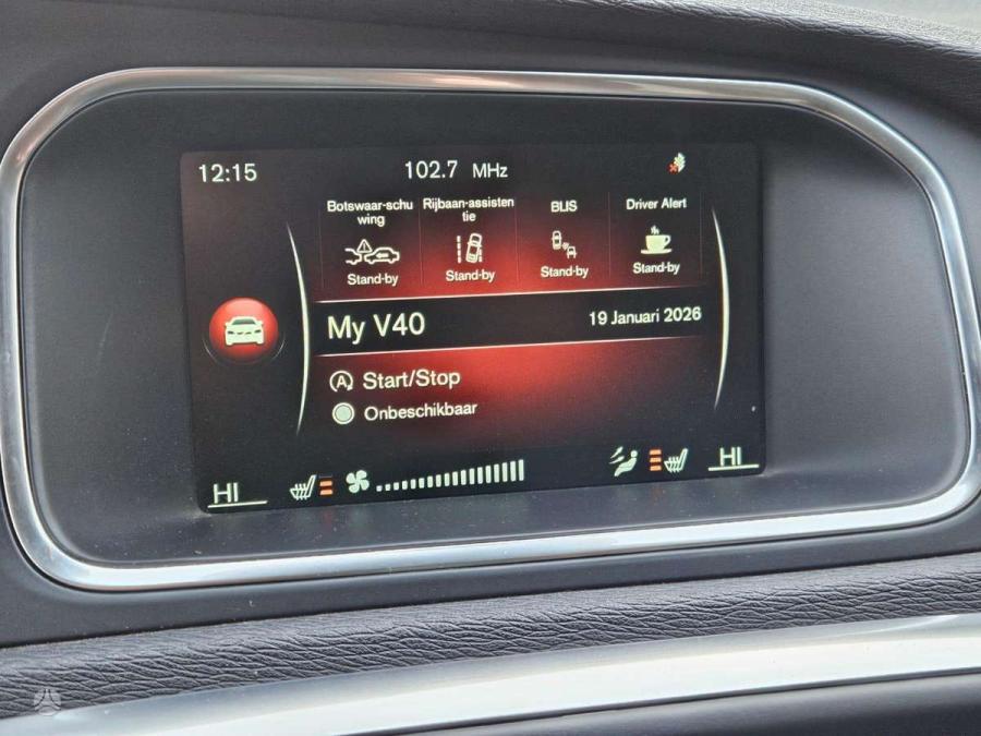 Volvo V40 2015 in Kaunas, with an engine capacity of 2.00 L and mileage of 300 thousand km for 6750 €, photo 11 on AUTOMOTO.COM.LV