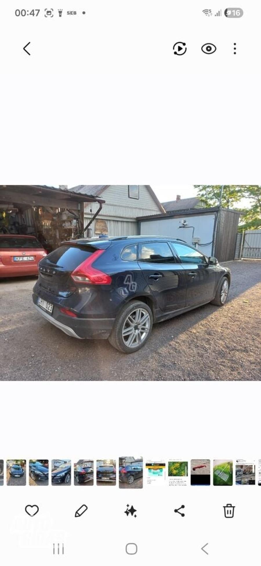 Volvo V40 2015 Kauņa, ar dzinēja tilpumu 2.00 L un nobraukumu 315 tūkst. km par 5500 €, foto 1 vietnē AUTOMOTO.COM.LV