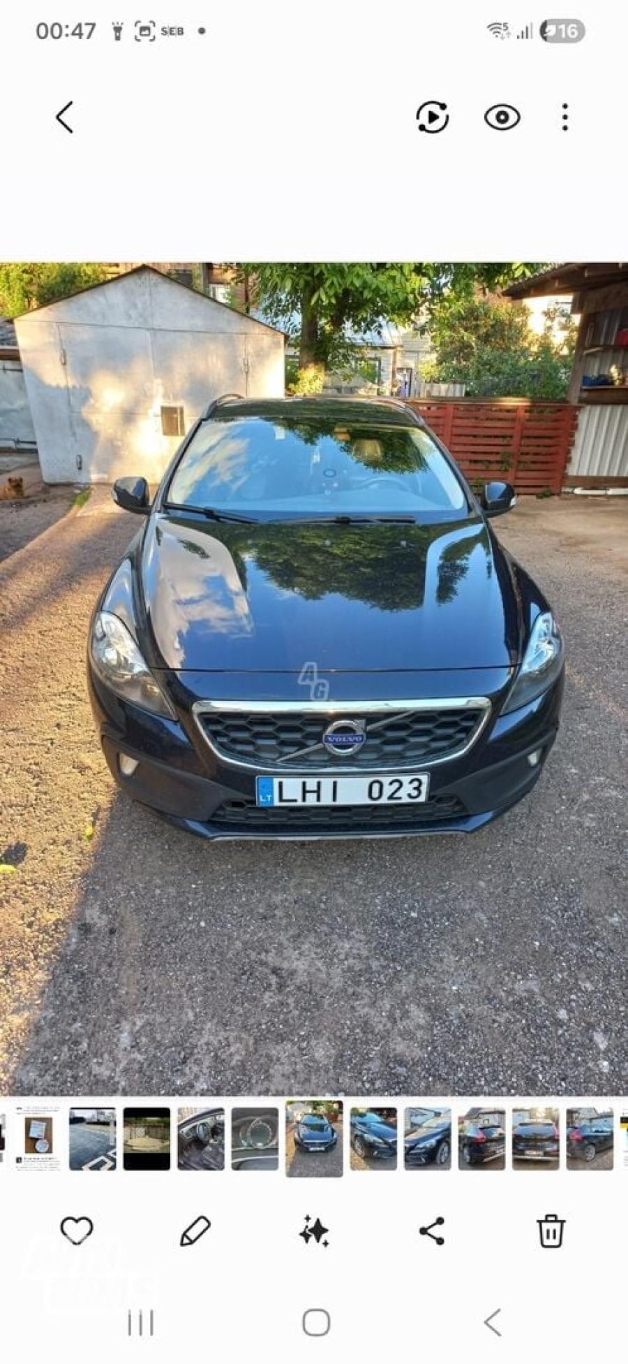Volvo V40 2015 Kauņa, ar dzinēja tilpumu 2.00 L un nobraukumu 315 tūkst. km par 5500 €, foto 2 vietnē AUTOMOTO.COM.LV