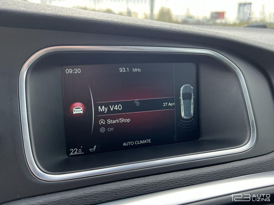 Volvo V40 2016 Tauragė, ar dzinēja tilpumu 2.00 L un nobraukumu 270 tūkst. km par 7300 €, foto 19 vietnē AUTOMOTO.COM.LV