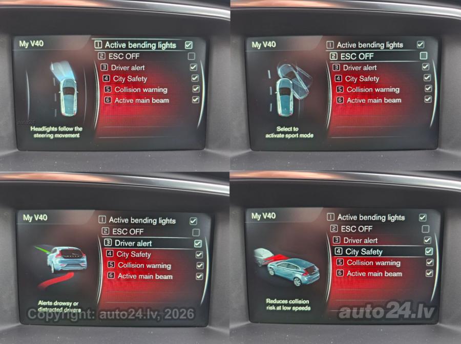 Red Volvo V40 2015 in Tallinn, with an engine capacity of 2.00 L and mileage of 169 thousand km for 9490 €, photo 20 on AUTOMOTO.COM.LV