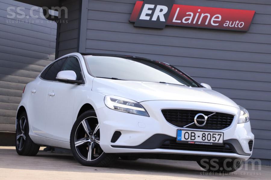 White Volvo V40 2019 in Aizkraukle, with an engine capacity of 1.50 L and mileage of 193 thousand km for 13800 €, photo 7 on AUTOMOTO.COM.LV