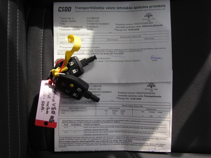 Черный Вольво В50 2005 в Рига, объемом двигателя 2.00 л и пробегом 55 тыс. км за 6650 €, фото 28 на AUTOMOTO.COM.LV