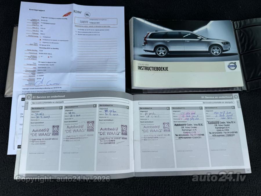 Черный Вольво В50 2007 в Рапла, объемом двигателя 2.40 л и пробегом 246 тыс. км за 3400 €, фото 24 на AUTOMOTO.COM.LV