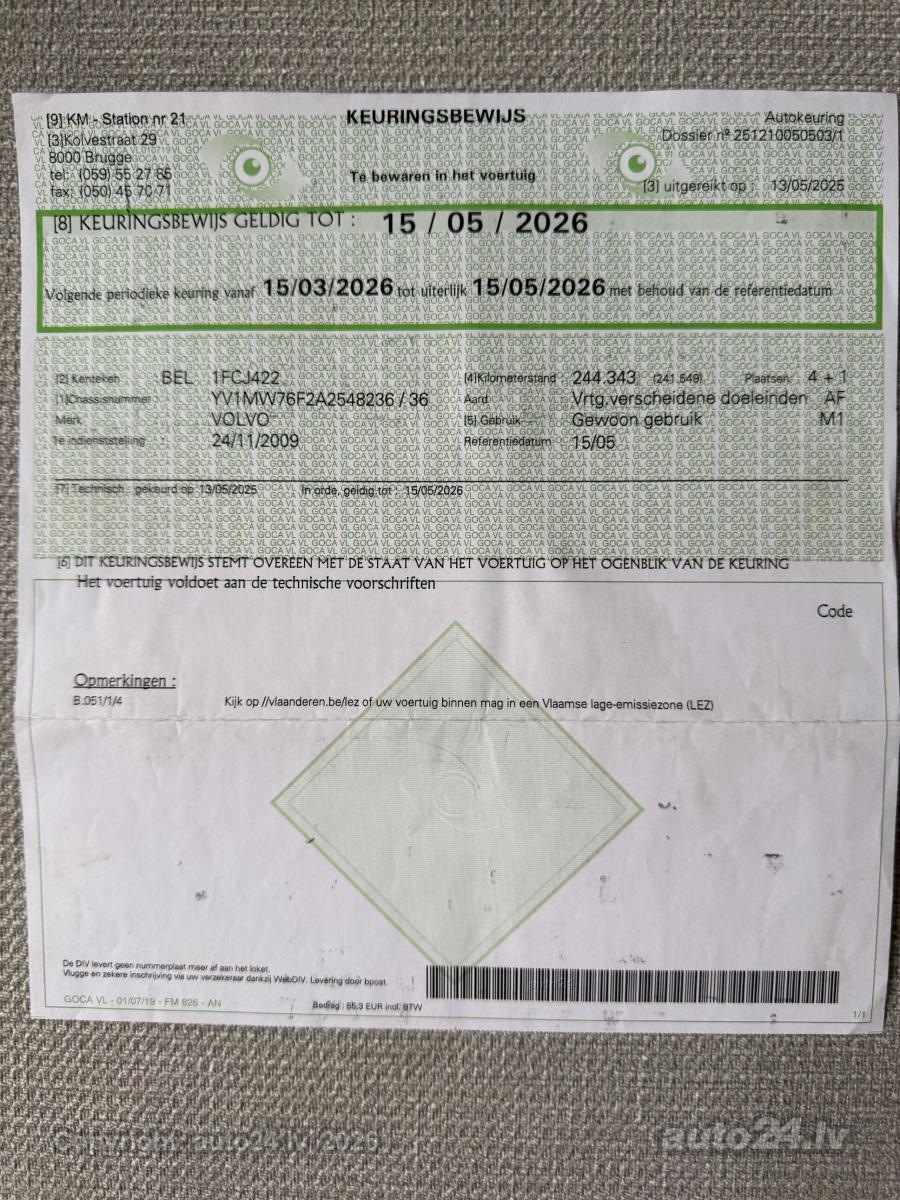 Melns Volvo V50 2009 Tallina, ar dzinēja tilpumu 1.60 L un nobraukumu 247 tūkst. km par 4290 €, foto 17 vietnē AUTOMOTO.COM.LV