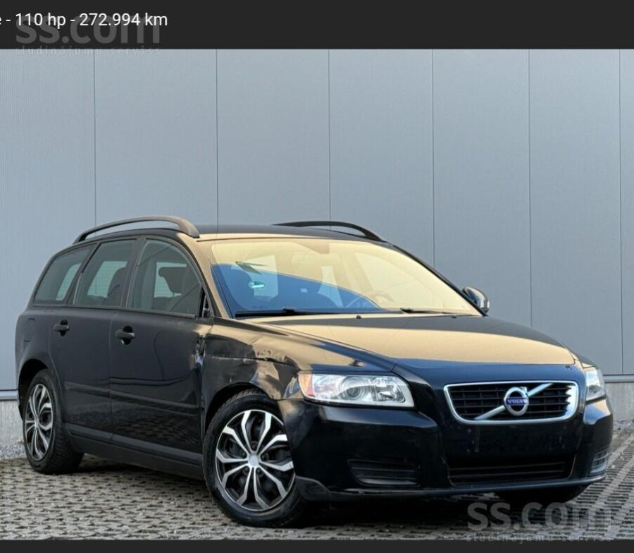 Melns Volvo V50 2011 Rīga, ar dzinēja tilpumu 1.60 L un nobraukumu 273 tūkst. km par 2992 €, foto 19 vietnē AUTOMOTO.COM.LV