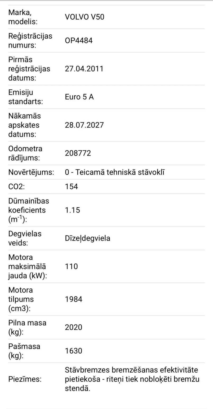 Melns Volvo V50 2011 Rīga, ar dzinēja tilpumu 2.00 L un nobraukumu 208 tūkst. km par 4995 €, foto 18 vietnē AUTOMOTO.COM.LV