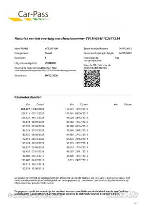 Черный Вольво В50 2012 в Таллин, объемом двигателя 1.60 л и пробегом 208 тыс. км за 4990 €, фото 16 на AUTOMOTO.COM.LV