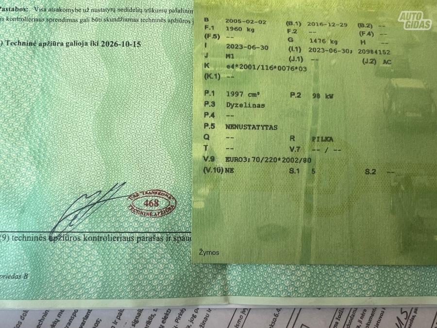 Серый Вольво В50 2005 в Шяуляй, объемом двигателя 2.00 л и пробегом 363 тыс. км за 899 €, фото 22 на AUTOMOTO.COM.LV