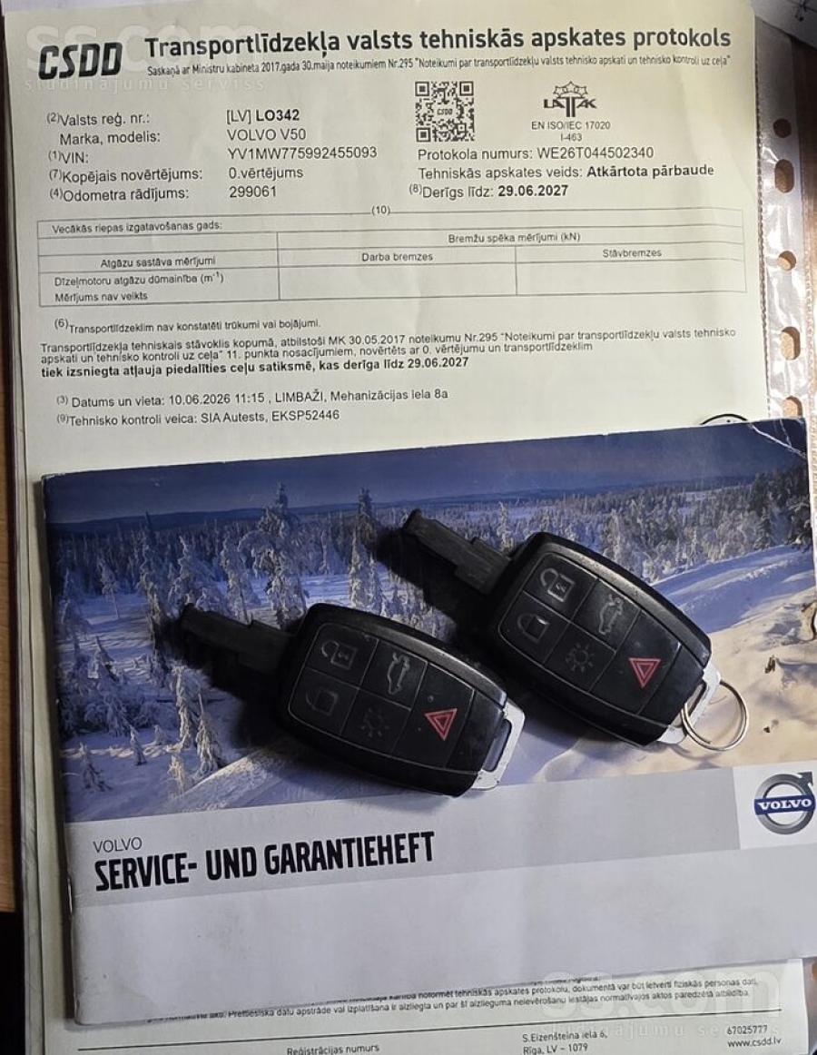 Pelēks Volvo V50 2008 Rīga, ar dzinēja tilpumu 2.40 L un nobraukumu 299 tūkst. km par 4350 €, foto 12 vietnē AUTOMOTO.COM.LV