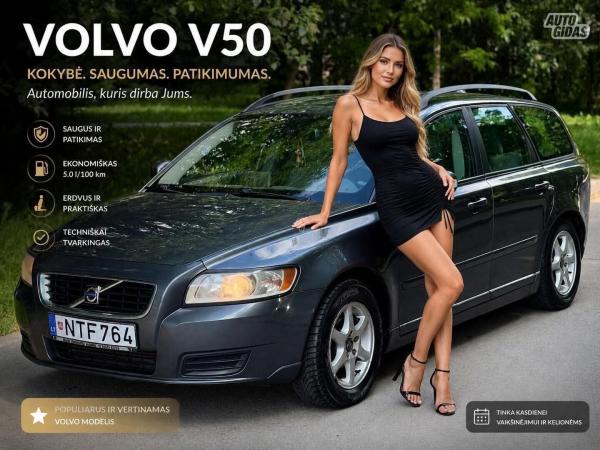Серый Вольво В50 2009 в Каунас, объемом двигателя 1.60 л и пробегом 346 тыс. км за 2250 €, фото 1 на AUTOMOTO.COM.LV