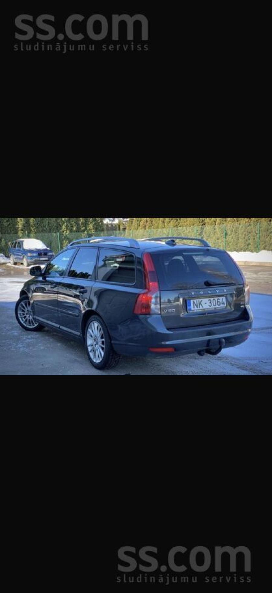 Pelēks Volvo V50 2010 Rīga, ar dzinēja tilpumu 1.60 L un nobraukumu 358 tūkst. km par 2900 €, foto 5 vietnē AUTOMOTO.COM.LV