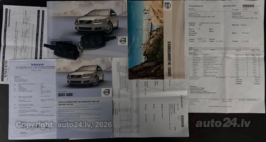 Pelēks Volvo V50 2011 Tartu, ar dzinēja tilpumu 1.60 L un nobraukumu 276 tūkst. km par 4490 €, foto 27 vietnē AUTOMOTO.COM.LV