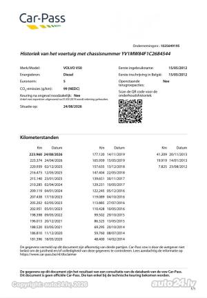Pelēks Volvo V50 2012 Tallina, ar dzinēja tilpumu 1.60 L un nobraukumu 224 tūkst. km par 5290 €, foto 17 vietnē AUTOMOTO.COM.LV