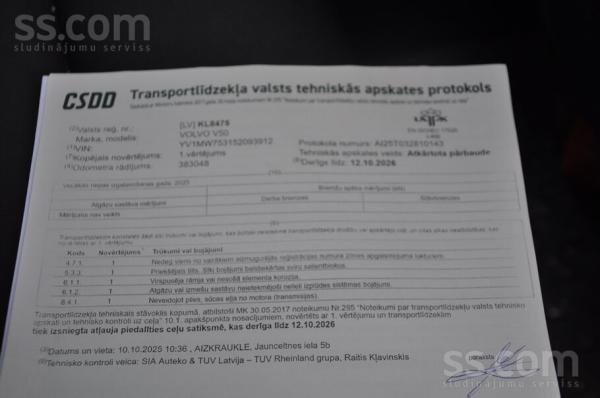 Вольво В50 2005 в Валмиера, объемом двигателя 2.00 л и пробегом 385 тыс. км за 1200 €, фото 3 на AUTOMOTO.COM.LV